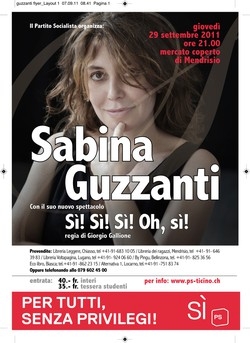 "Sì! Sì! Sì! Oh, sì!" Arriva lo show della Guzzanti - La Provincia Di ...