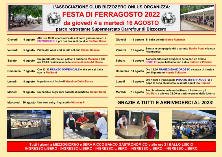 Ritorna a Bizzozero la festa di Ferragosto. Cibo, musica e balli per ...
