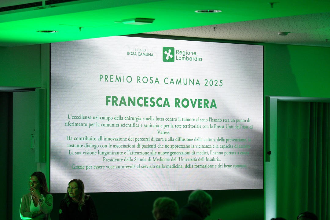 Premio Rosa Camuna alla professoressa Rovera, Università dell'Insubria ...