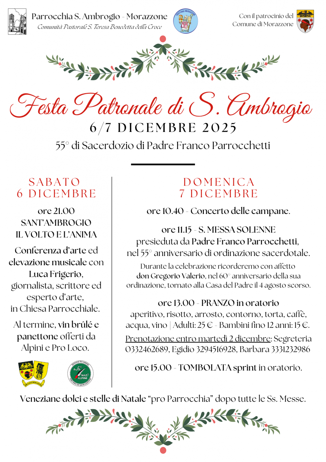 Morazzone, la Festa Patronale di Sant'Ambrogio. Arte, fede e ...